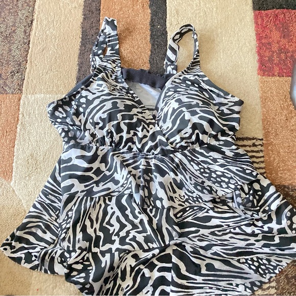 Avenue | Tops | Zebra Print Tankini Top | Poshmark